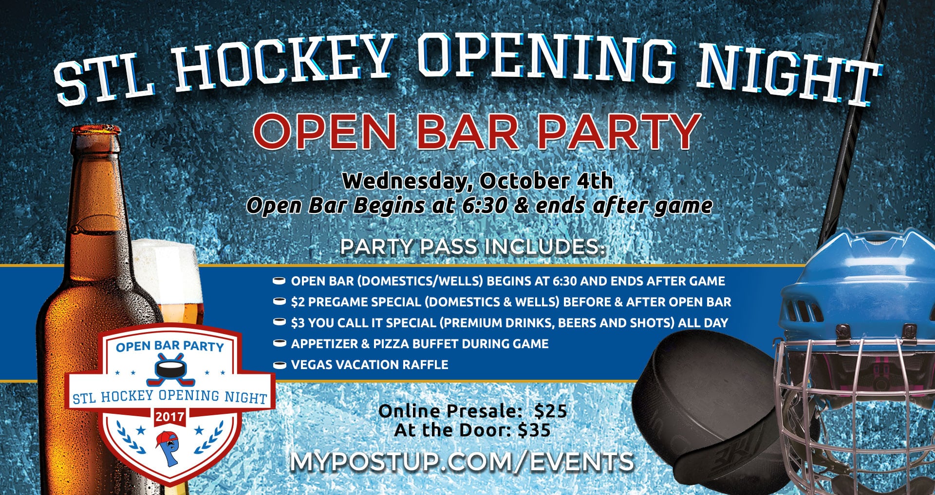 Blues Open Bar Opening Night Party! - The Post